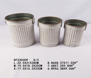 [FL0402] 3 Size Metal Flower Pot Set (10 sets/ctn) | Uniware B2B ...